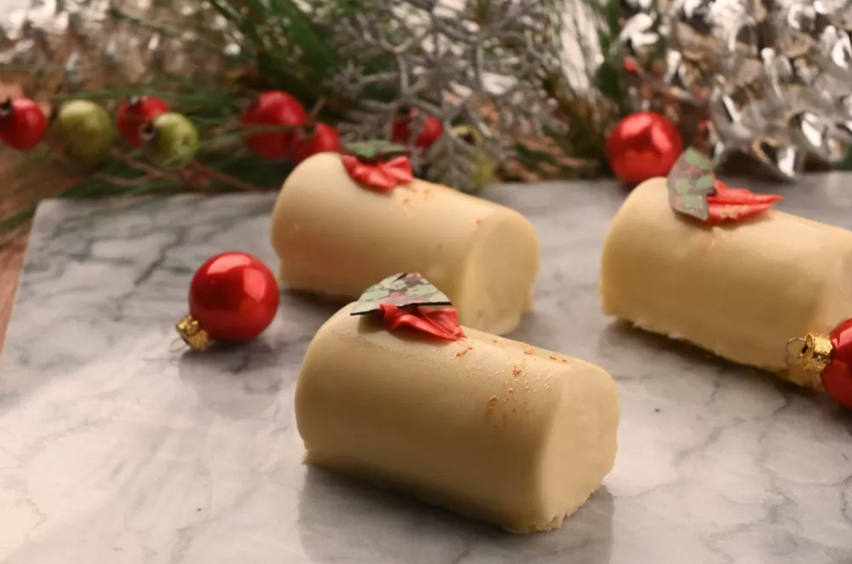 Bûchette au chocolat blanc et framboise – Grand Chef à la Maison